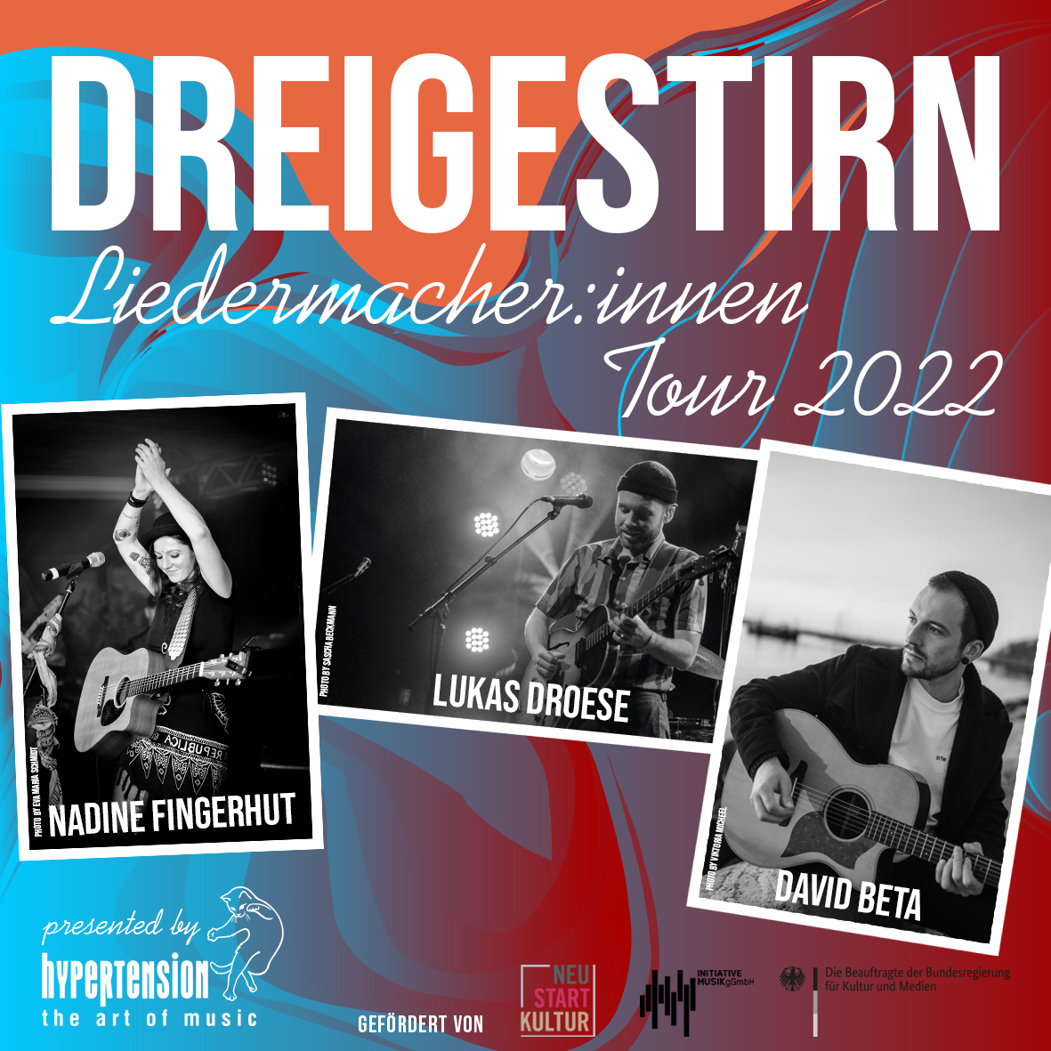 DREIGESTIRN TOUR 2022: DAVID BETA + LUKAS DROESE + NADINE FINGERHUT ...